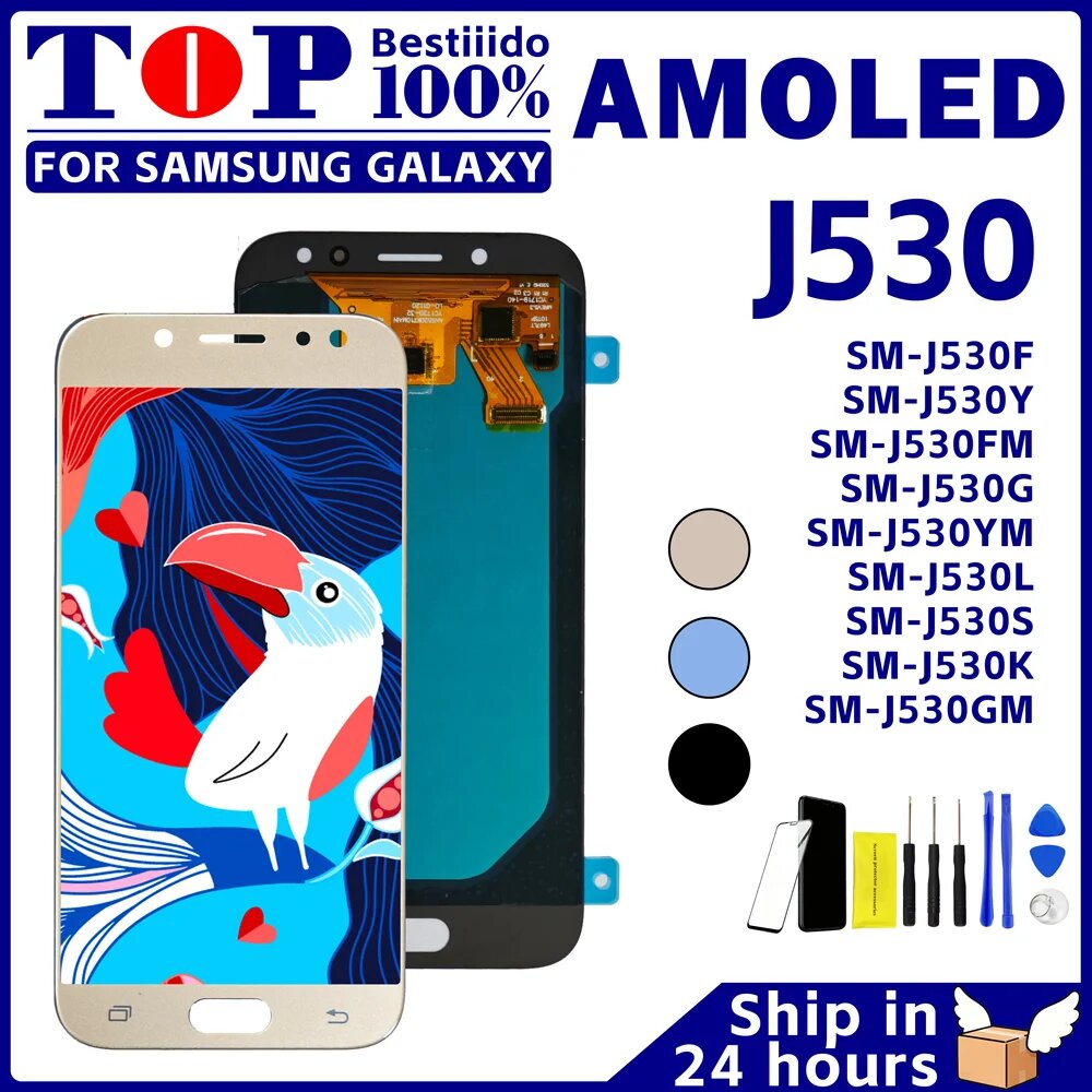 J530 для Samsung Galaxy 5,2 "OLED-дисплей с цифровым преобразователем сенсорного экрана в черный