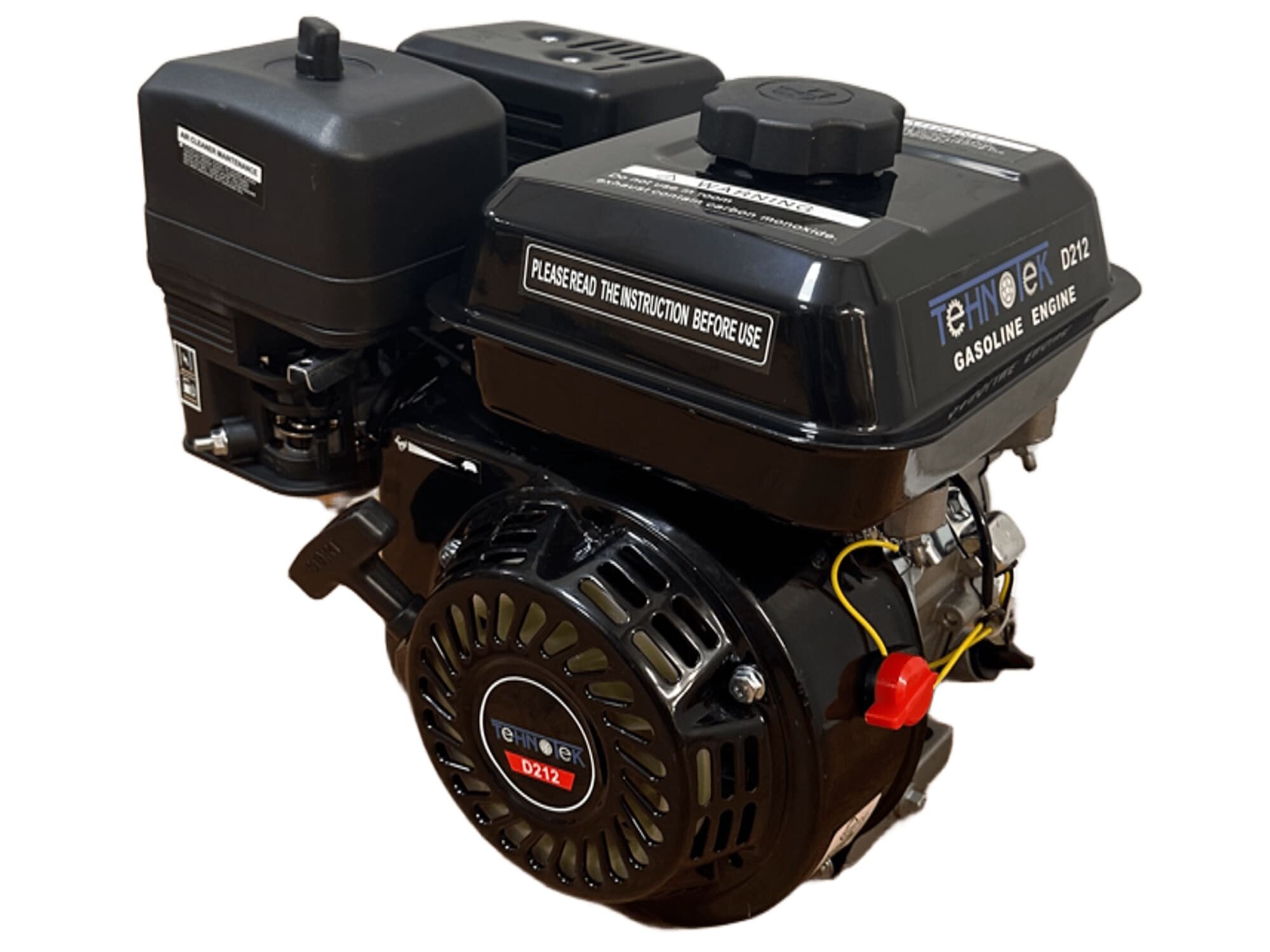 Двигатель для мотоблока Tehnotek D212 (7 л. с, ручной стартер, 19 мм)