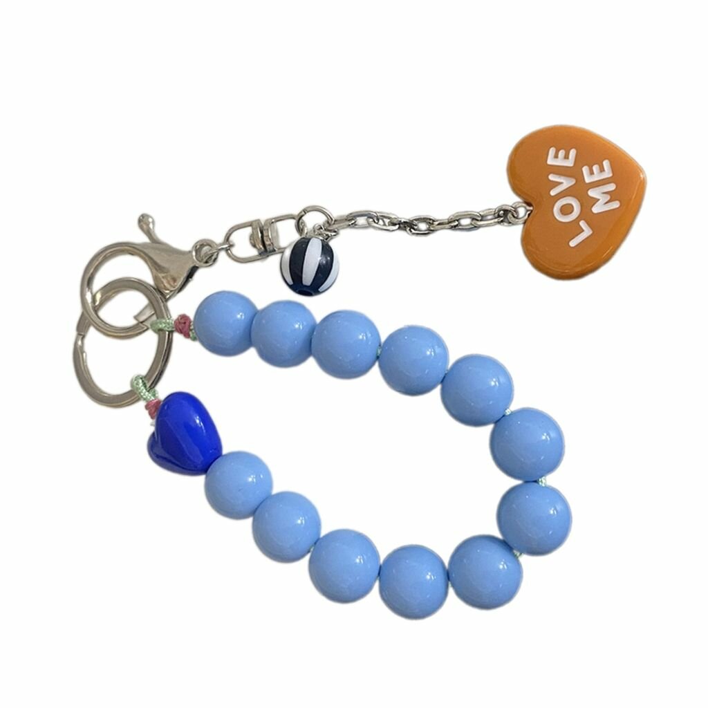 Брелок из бисера ручной работы, акриловый брелок из бисера, ремешок для мобильного телефона на рюкзаке