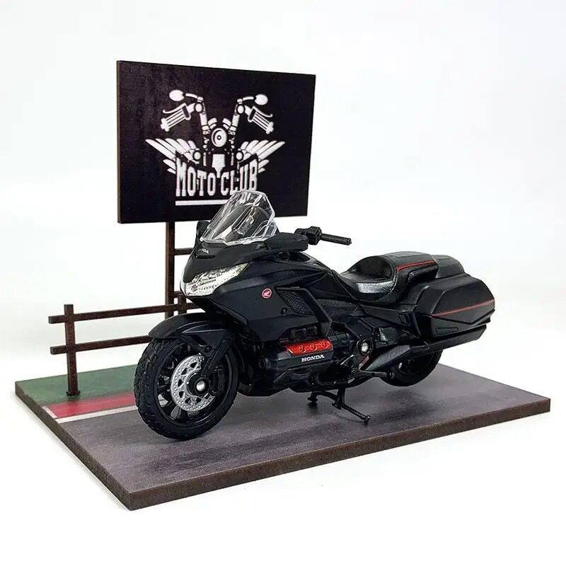 WELLY 1:18 Honda Gold Wing 2020 Черный, GOLD WING Base