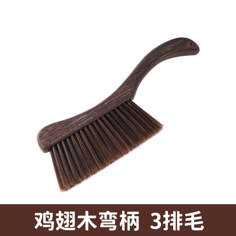 Щетка для кровати из дерева с куриными крыльями, домашняя щетка для удаления пыли, длинная ручка, мягкая щетина, щетка для уборки спальни, волшебный инструмент для кровати