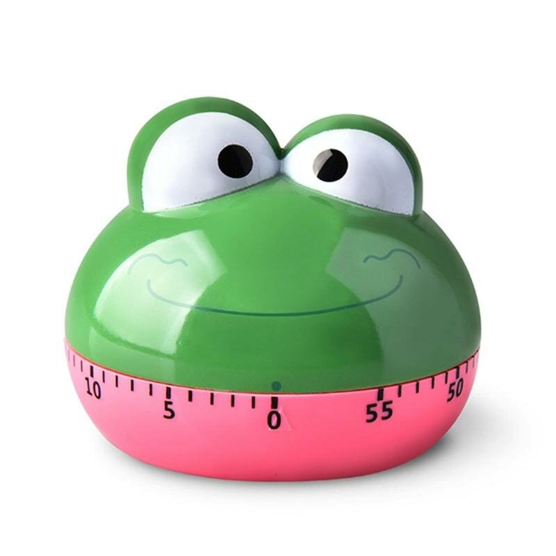 Будильник ручной работы с 60-минутным таймером и вращающимся циферблатом, лягушка