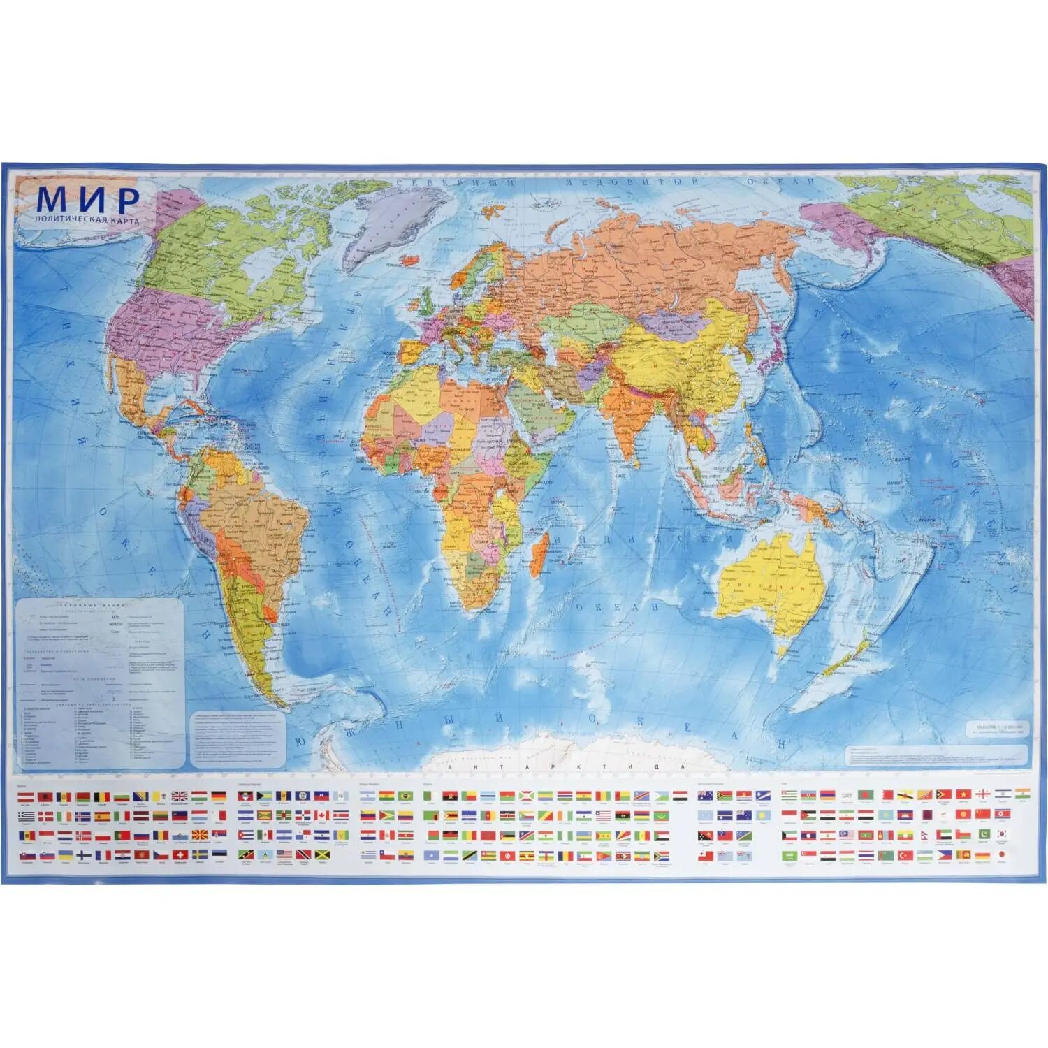 Настенная карта Мир политическая Globen, 1:32млн, 1010x700мм, , КН040