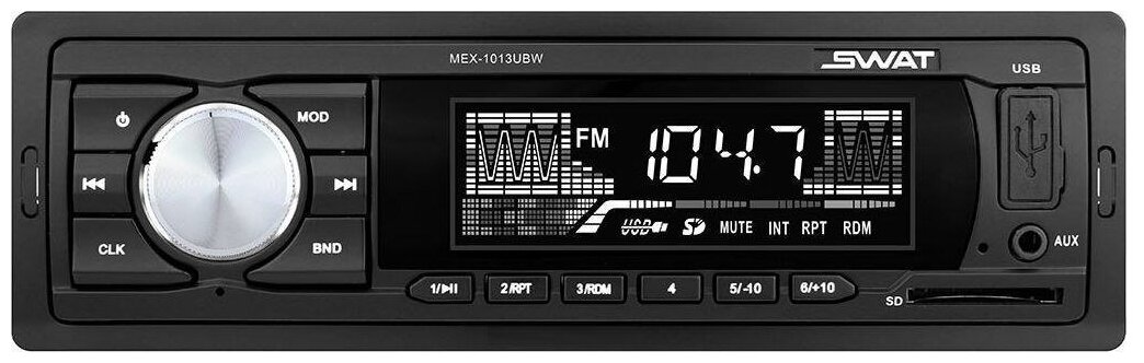 Автомагнитола SWAT MEX-1013UBW