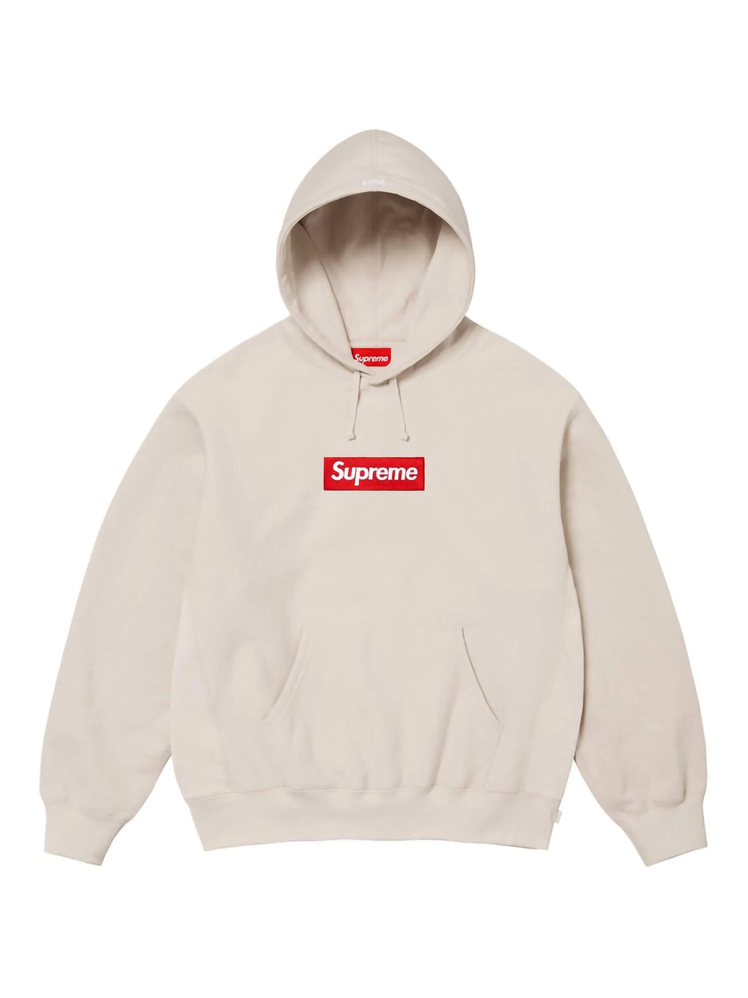 Худи Supreme Box Logo, размер S, , бежевый — фото 1