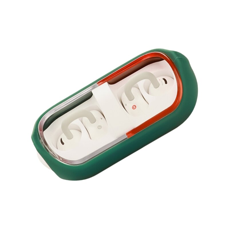 Чехол для наушников, Подходит для силиконового защитного чехла для наушников MOONDROP PILL-темно-зеленый