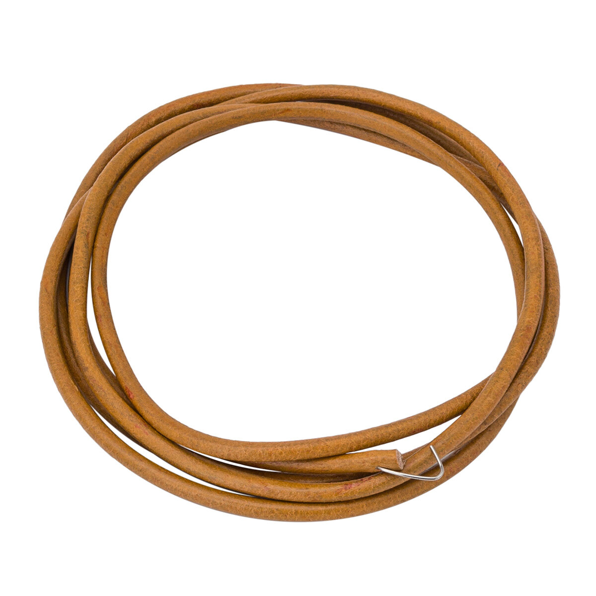 Ремень для швейной машины с ножным приводом, кожаный со скрепкой, 4,6-4,8 мм*183 см