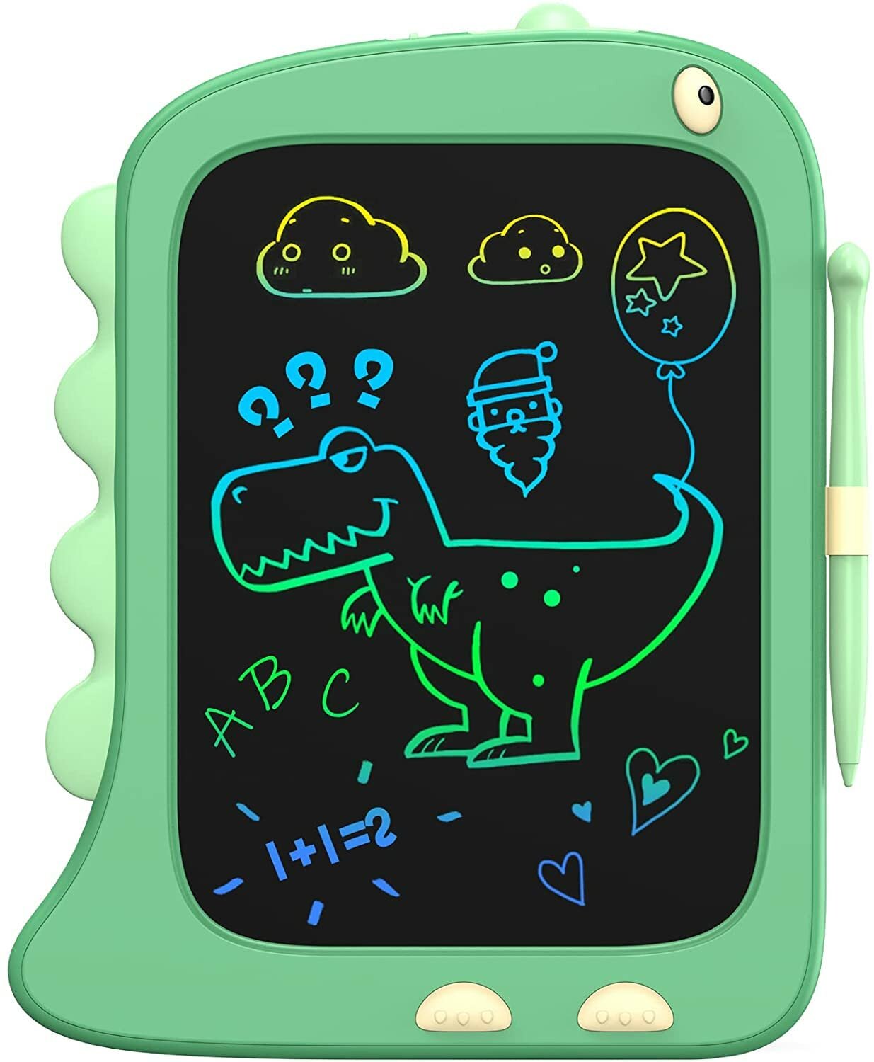 LCD Writing Tablet Toys, 8.5 Inch Doodle Board Drawing Pad Gifts for Kids, Dinosaur Drawing Board for Christmas Birthday Gift for Toddler Boys Girls 2 3 4 5 6 Years Old-Green