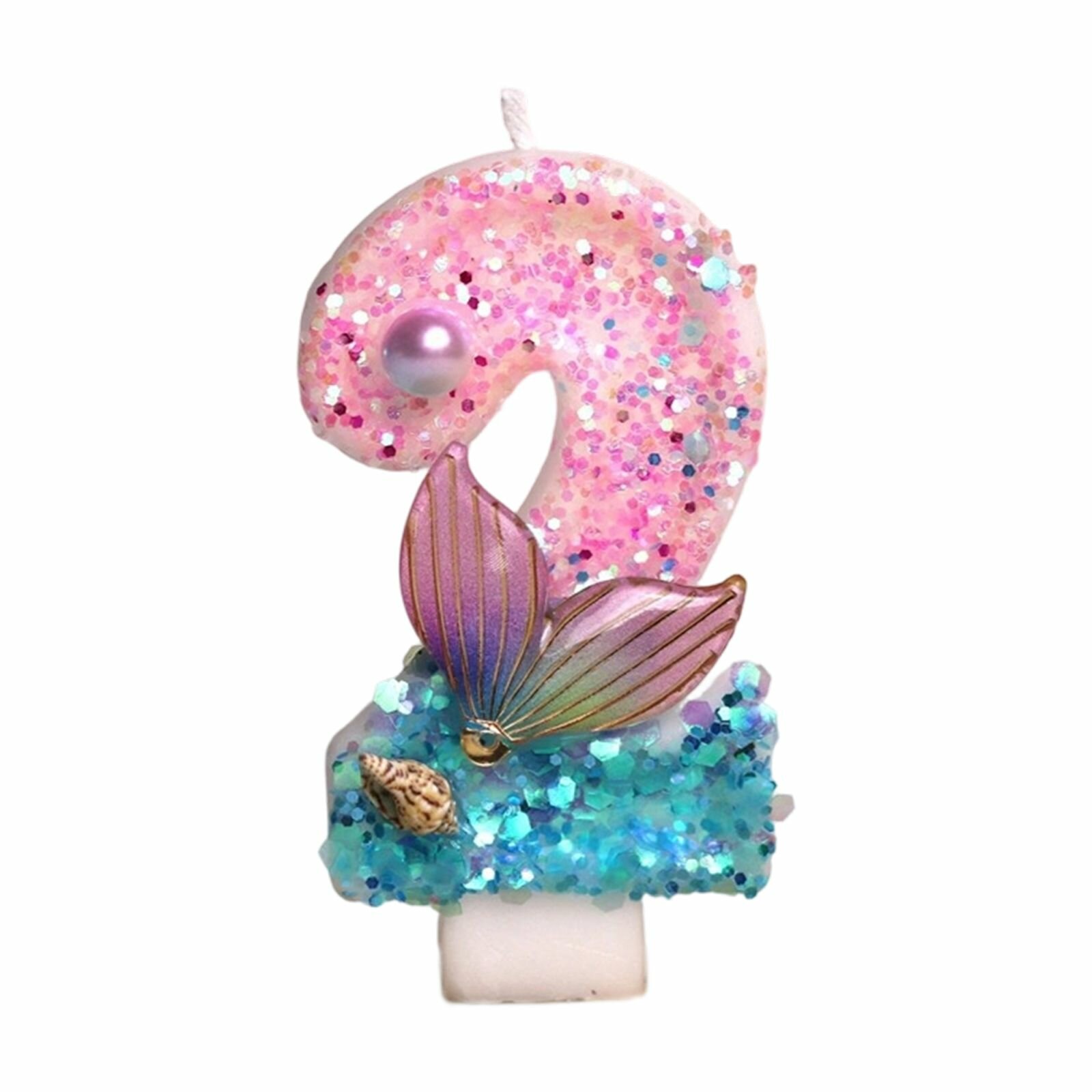 Девушки-Океанские Русалки с тематическим восковым номером на День рождения для украшения праздничного торта