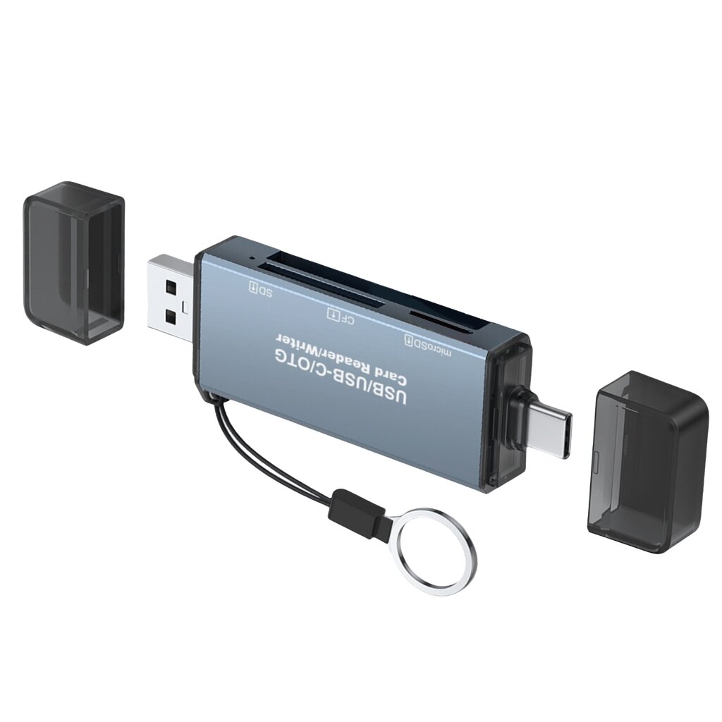 Несколько Интерфейсов SD2.0 Устройство Чтения Карт памяти Type C USB MicroSDs Адаптер для Камеры Телефона ПК Ноутбук
