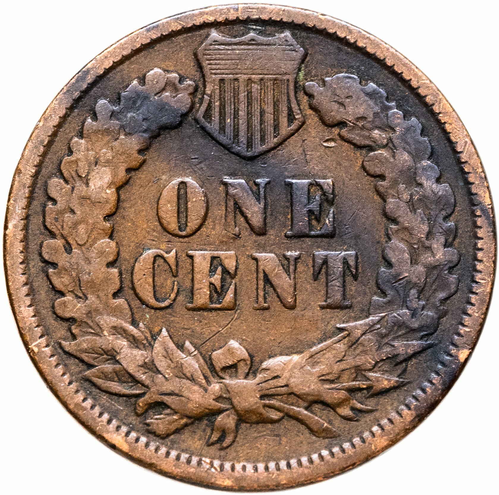 США 1 цент 1890 "Indian Head Cent", Бронза, в сохранности VF-XF
