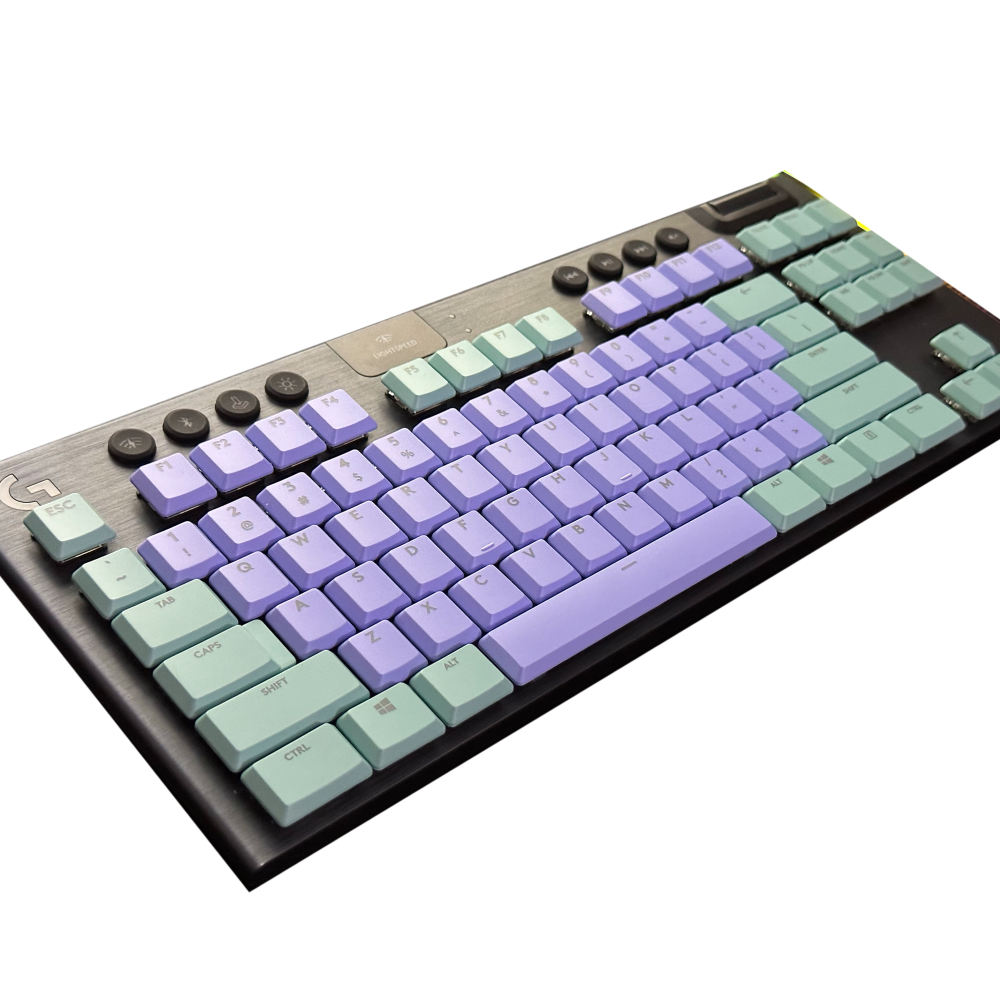 Подходит для клавишных колпачков Logitech G913/G913TKL, прозрачные противоскользящие клавишные колпачки из АБС-пластика