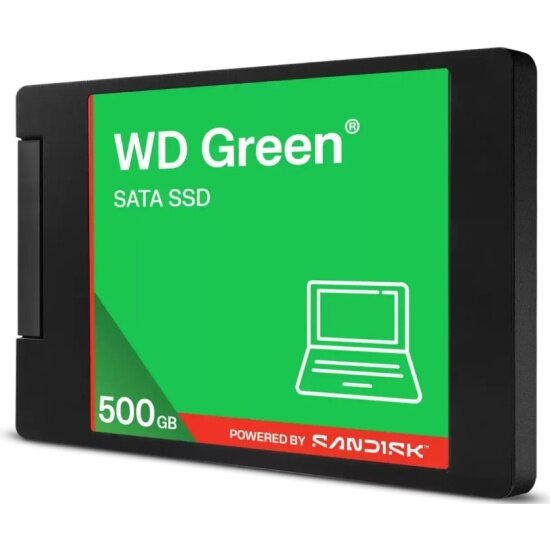 SSD диск 2.5" Western Digital Green SATA-III 500GB (WDS500G5G0A)