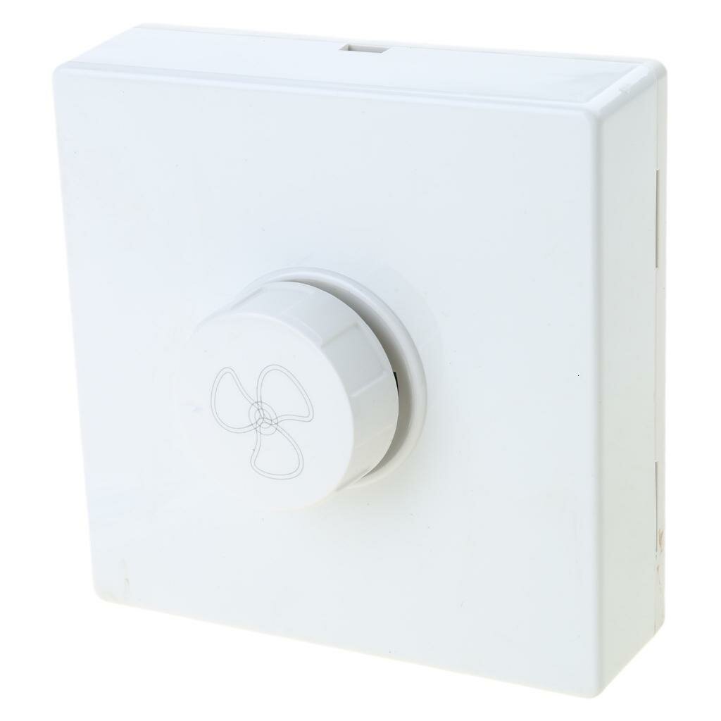 Кнопка управления на стену 86 типа, механический поворотный переключатель для потолочного вентилятора, регулятор скорости 5 уровней, Бесступенчатая регулировка скорости