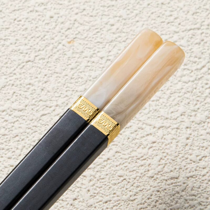 Высококачественные палочки для еды из имитации нефритового сплава для домашнего использования, антибактериальные,