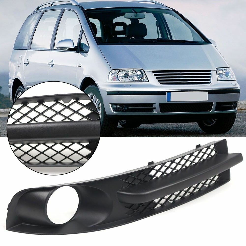 Рамка противотуманной фары Volkswagen Sharan 7M (04/2000-03/2010) передняя левая черная нижняя OEM 7M3853683A ABS