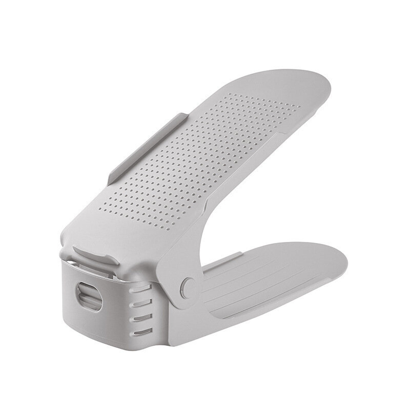 Регулируемый шкаф для обуви, артефакт хранения обуви, пластиковая двухъярусная обувная полка, простая домашняя интегрированная подставка для обуви, складного типа