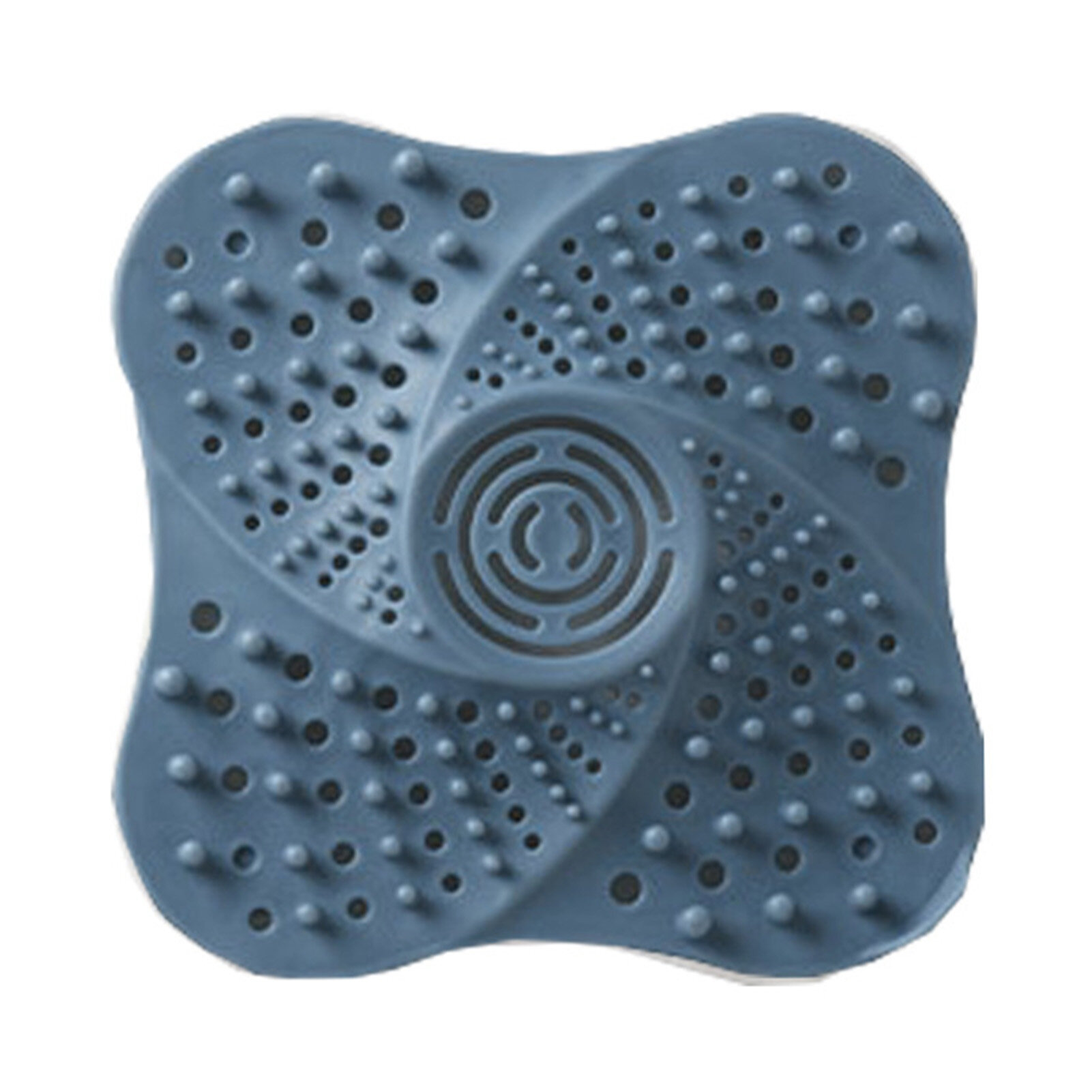 Shower Drain Hair Catcher Prevent Clogging Reusable Silicone Floor Filter Cover for Bathroom Kitchen Blue