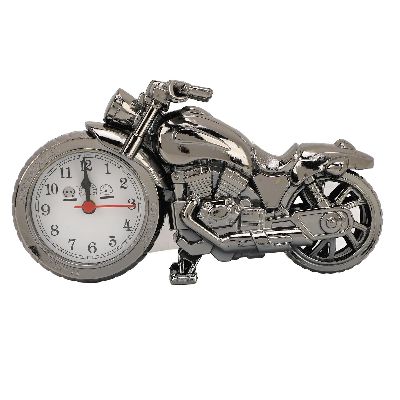 Винтажная модель мотоцикла, будильник, настольные часы на батарейках, детские часы для спальни, украшение дома, подарок
