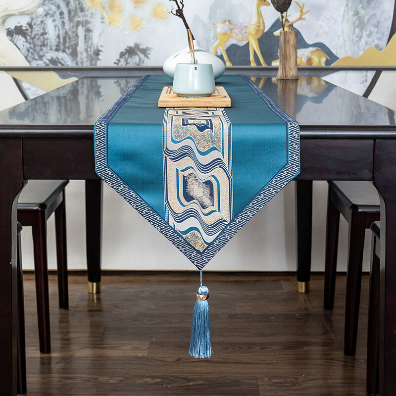 Новый китайский стиль легкой роскоши, флаг для обеденного стола, флаг для гостиной, кофейный столик, модель для декора комнаты, флаг для телевизионного шкафа, флаг для бокового столика, дропшиппинг