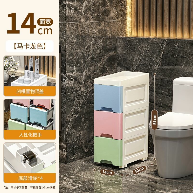 Комод пластиковый , удобное хранение 3 этаж. Маленький размер. 14 см x 51 см x 30 см. Яркий смешанный цвет.