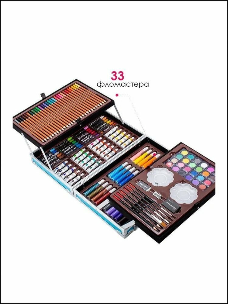 Набор для рисования и творчества "Чемоданчик юного художника" Робот LIZUNTOYS