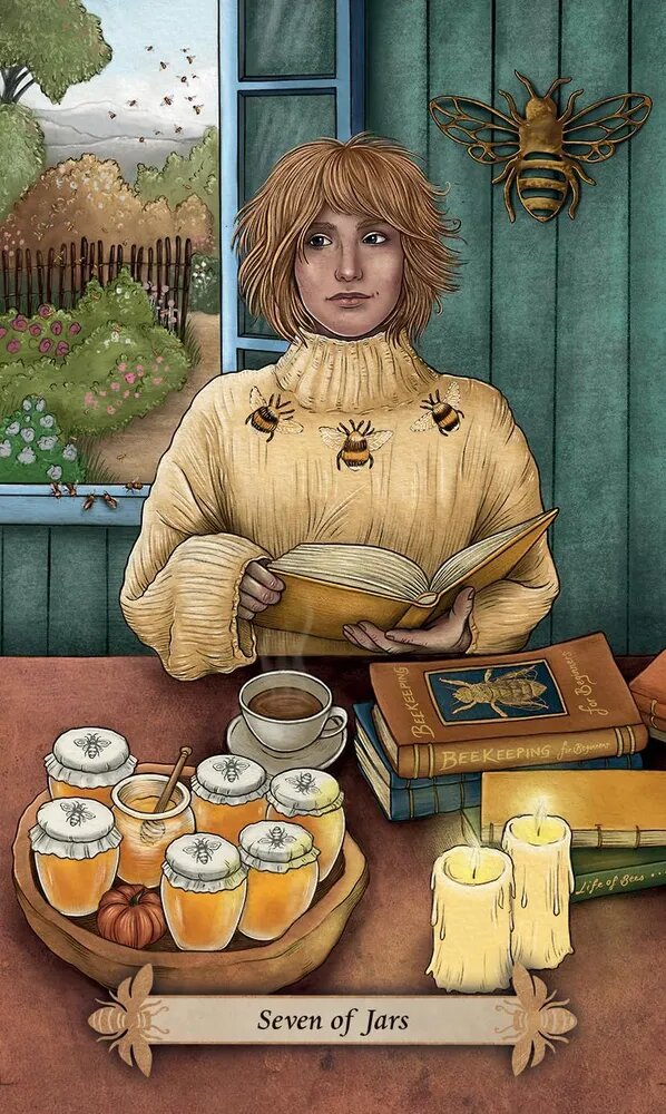 Bee Tarot Карты Таро Кристоффер Хьюз арт Надия Тернер Гадальные карты для предсказаний — фото 1