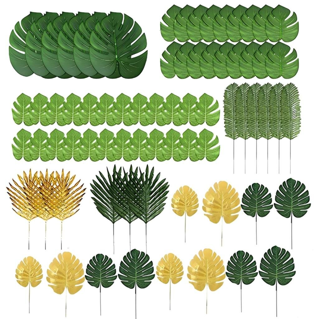 Искусственные листья монстеры, 72 шт.