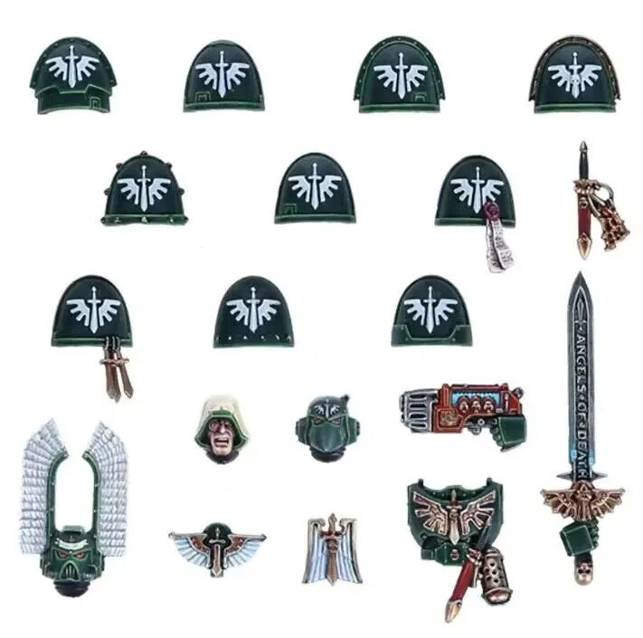 Смола вархаммер 40000 миниатюра Warhammer 40000 DARK ANGELS UPGRADES миниатюры днд Фигурка для настольной игры