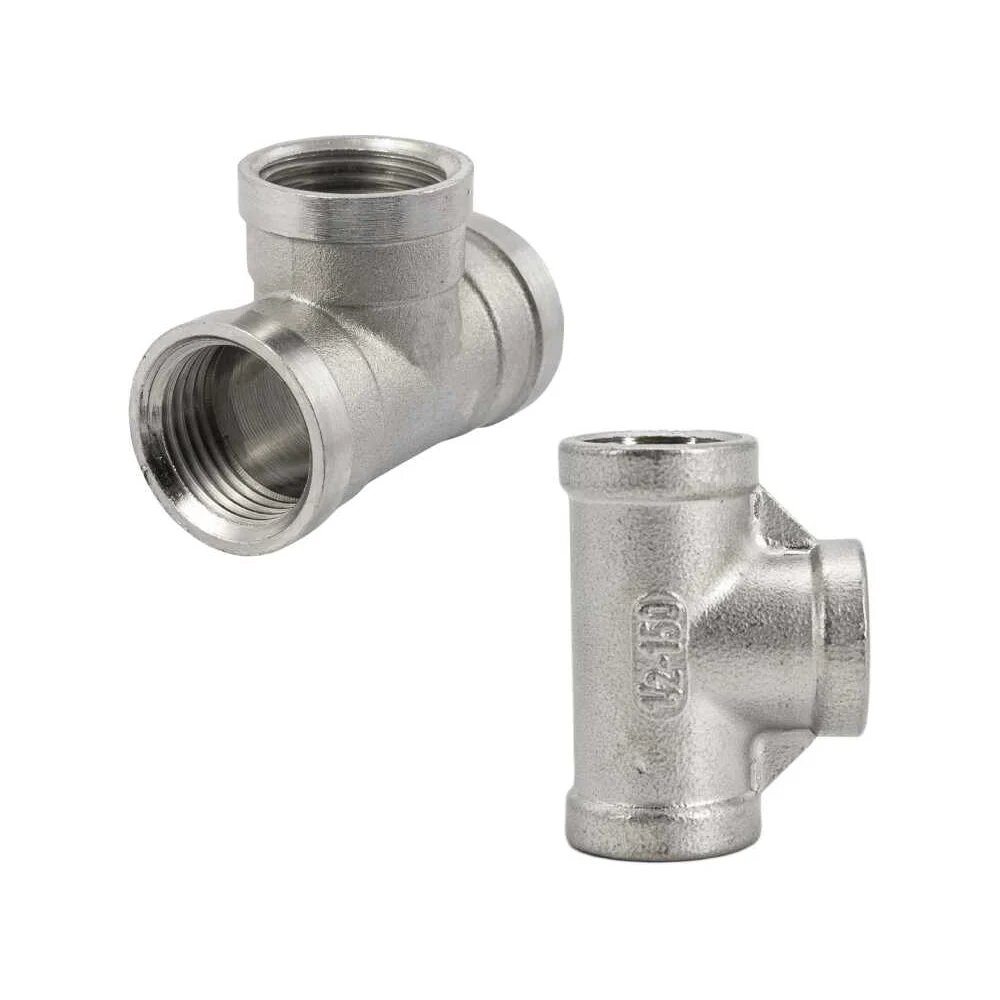 Тройник NEWKEY 1/2 дюйма (ДУ 15) AISI 304 набор 2 шт NAB2-NK-DTF15/4