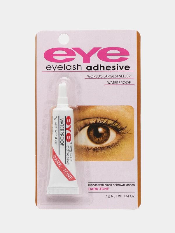 Клей для наращивания накладных пучковых ресниц, пучков для макияжа, прозрачный и черный