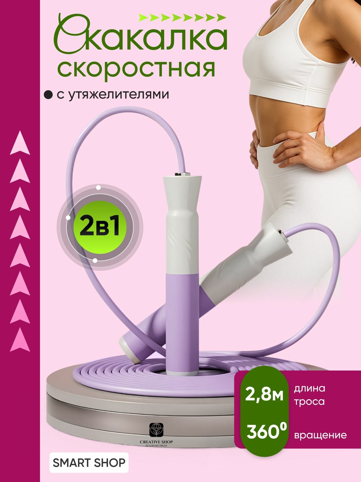 Электронная скакалка для взрослых, скоростная скакалка для фитнеса, спортивные товары