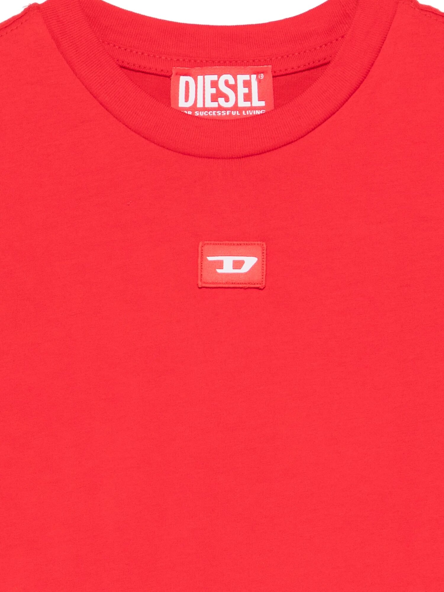 Футболка DIESEL Logo-patch T-shirt, размер 6 лет, красный — фото 1