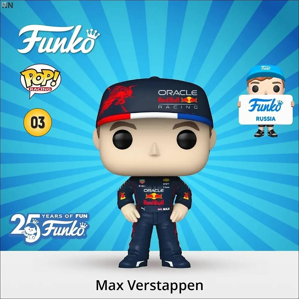 Фигурка Funko POP! Racing F1 Oracle RedBull Racing Max Verstappen/ Фанко ПОП в виде гонщика Формулы 1