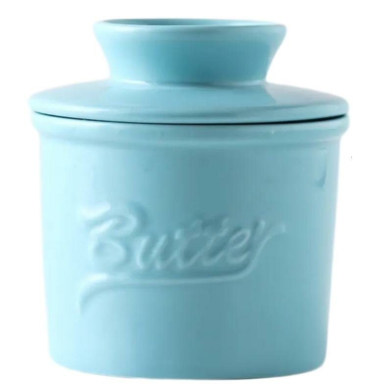 Керамическая масленка, Синий