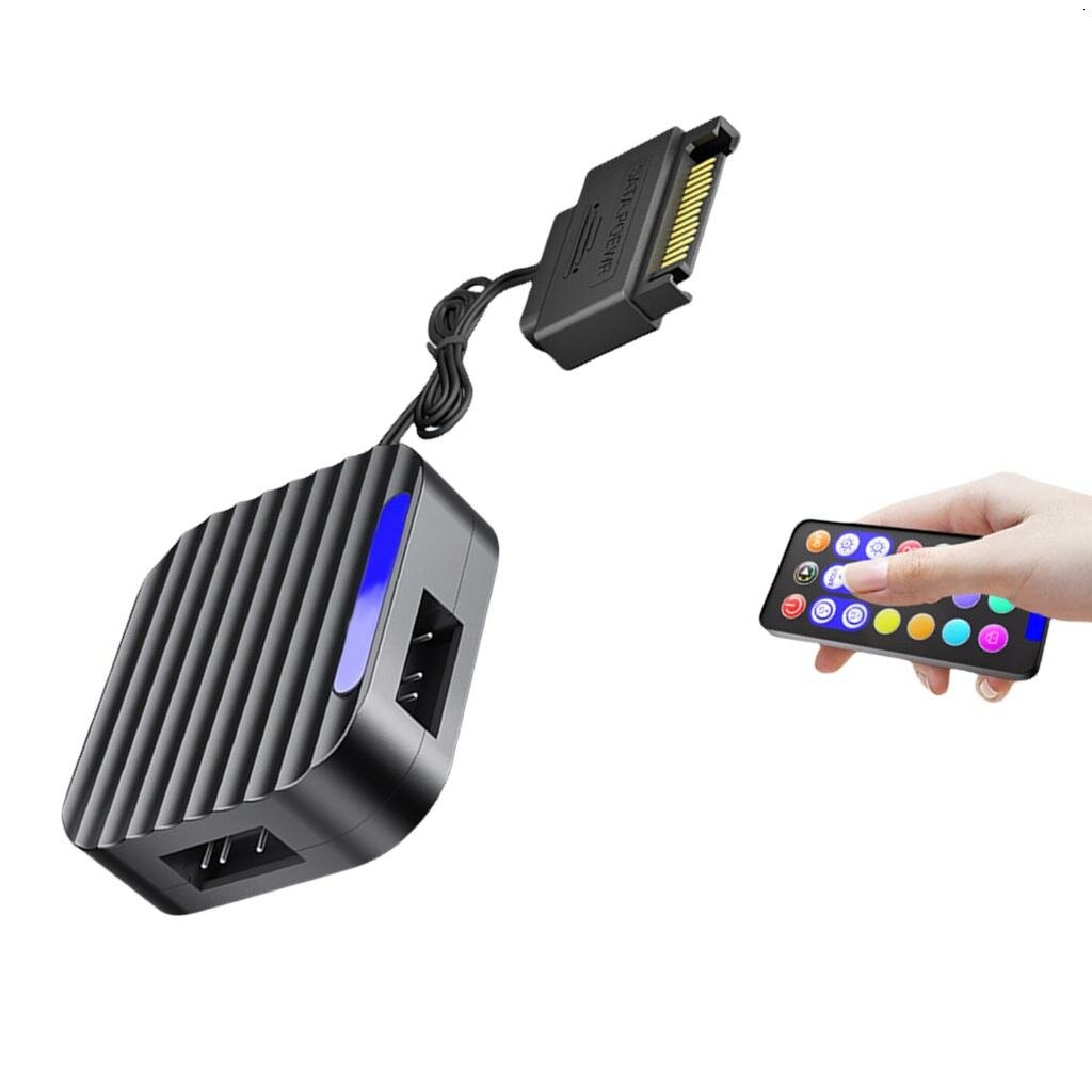Контроллер ARGB для ПК, 3 порта, Черный