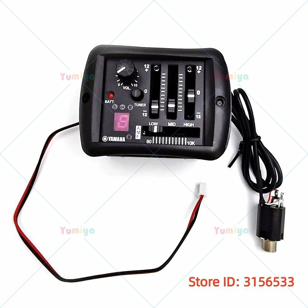 Классический 4-полосный предусилитель для акустической гитары YAMAHA, эквалайзер, пьезо-звукосниматель с тюнером, Высококачественные аксессуары для гитары