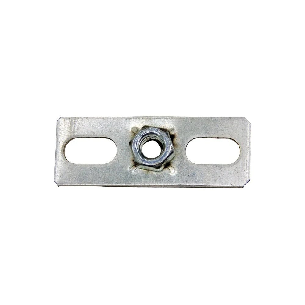 Пластина STALMAX опорная с гайкой LMS-PW M 8 (30х80) (арт. 10574) оц. сталь (уп. 150 шт) 10574-023
