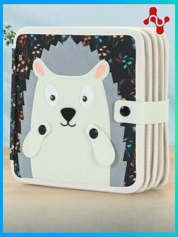 Hute детская развивающая игрушка, книга из сенсорной фетровой ткани, доска для занятий малышей, обучение основным жизненным навыкам, подходит для детей от 1 до 6 лет