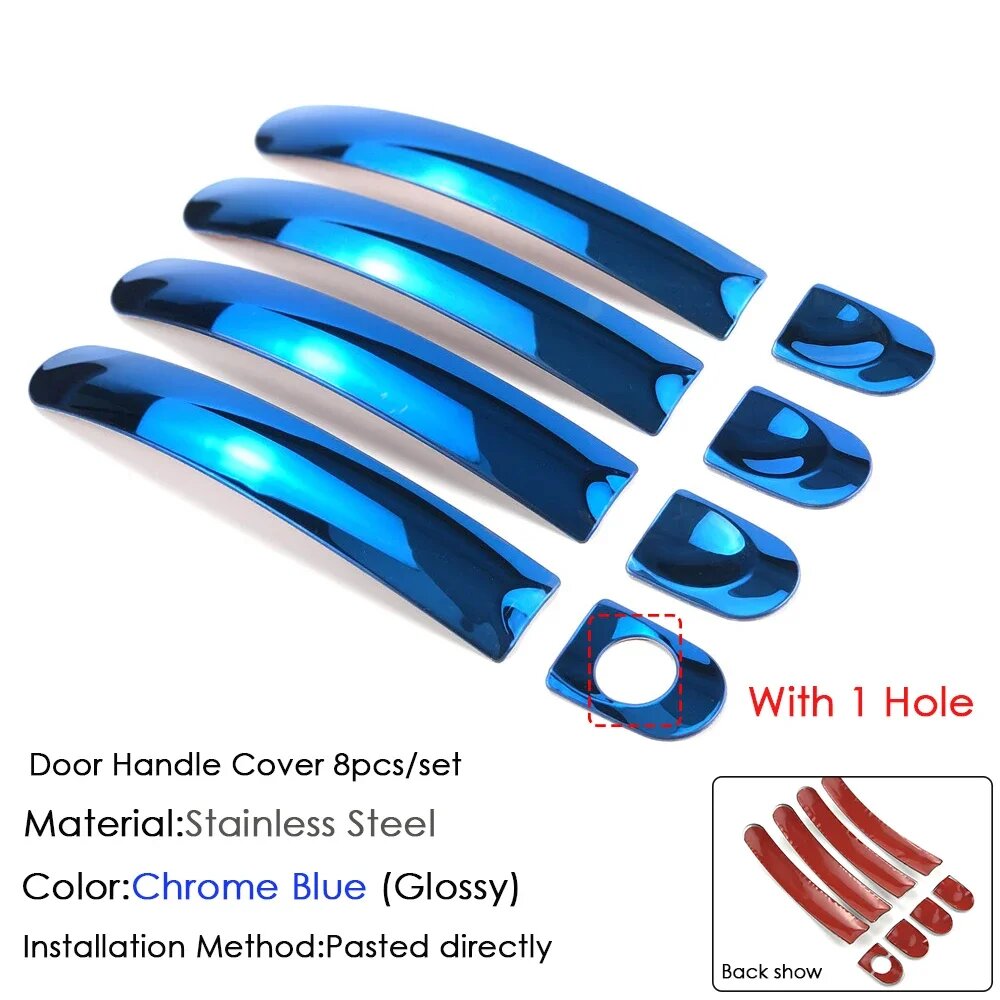 Для Volkswagen VW Touran MK1 Caddy Multivan Transporter T5 T6 Caravelle Handle Steel Blue