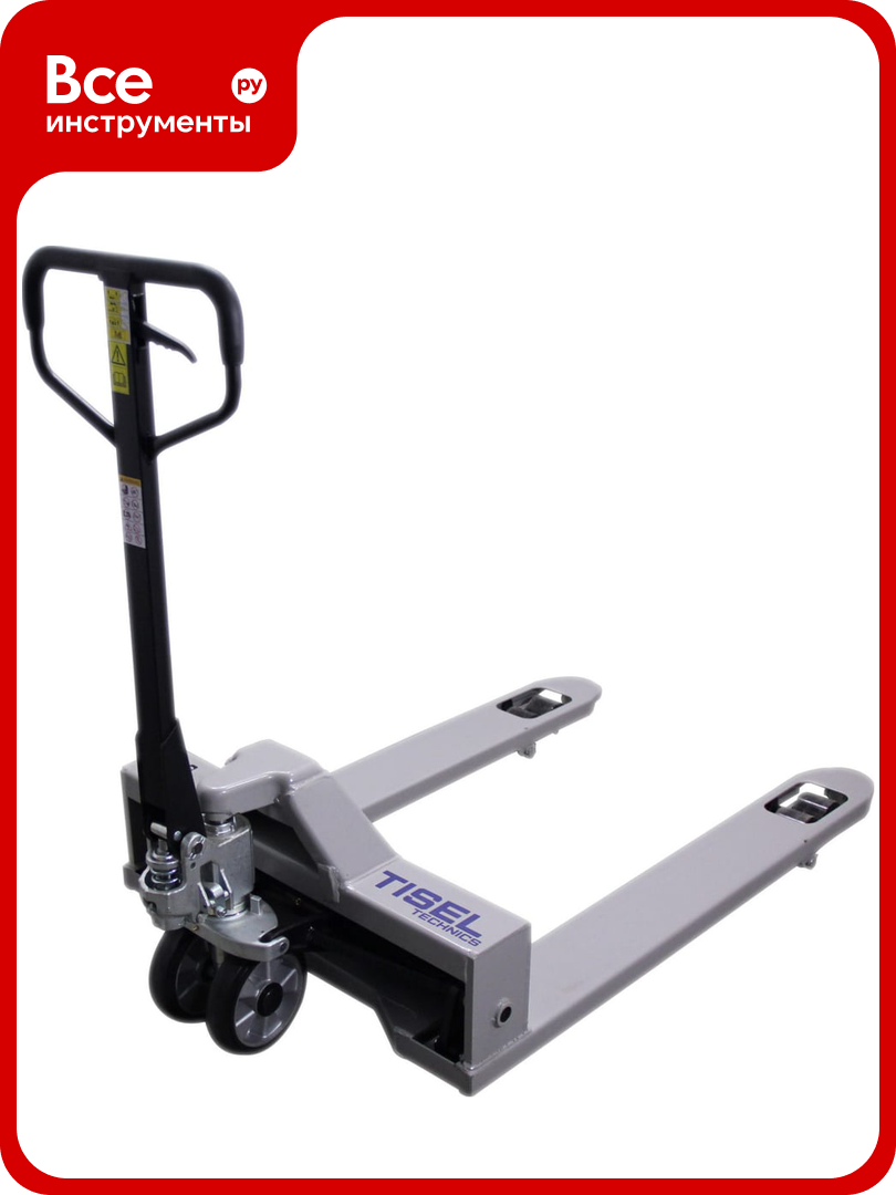 Гидравлическая тележка TISELTECHNICS T20B850 PU /PU 2000 кг, 200 мм, 1150x850 мм НФ-00002437