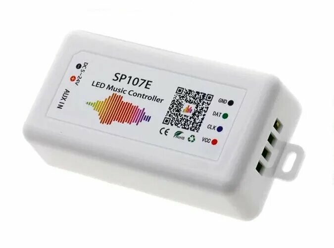 Музыкальный bluetooth контроллер SP107E для RGB SPI ленты.