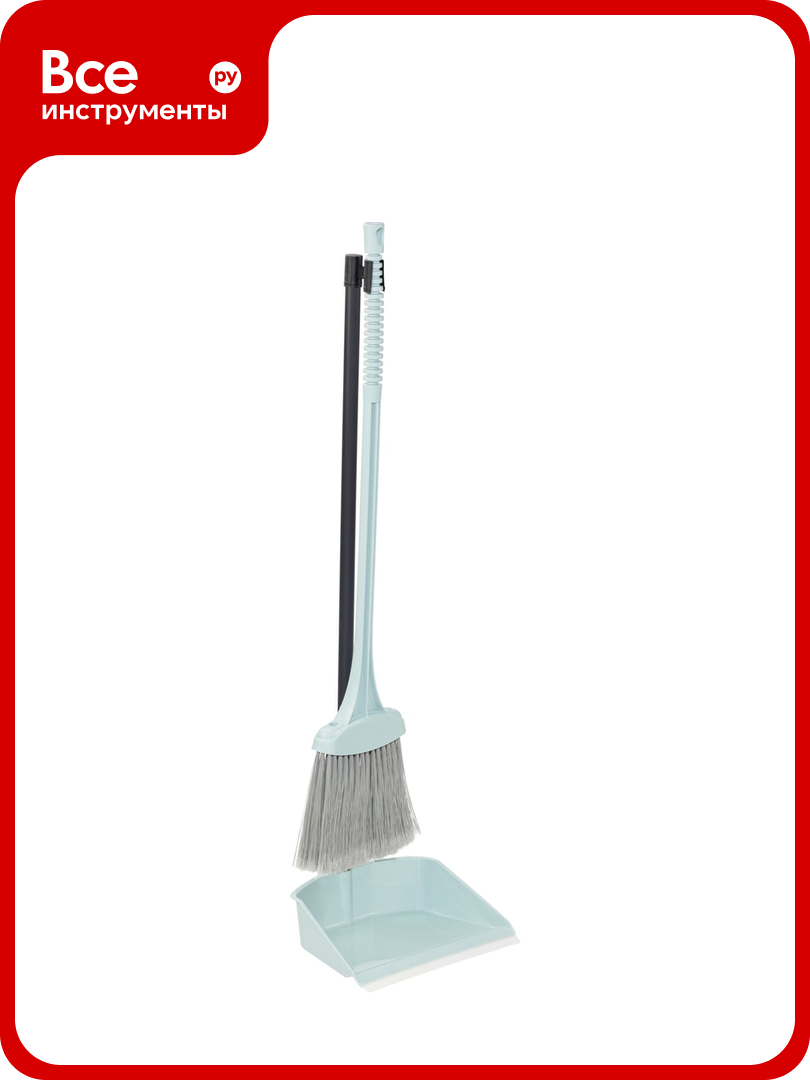 Набор для уборки помещений IDEA ленивка с веником М 5178 Морская волна