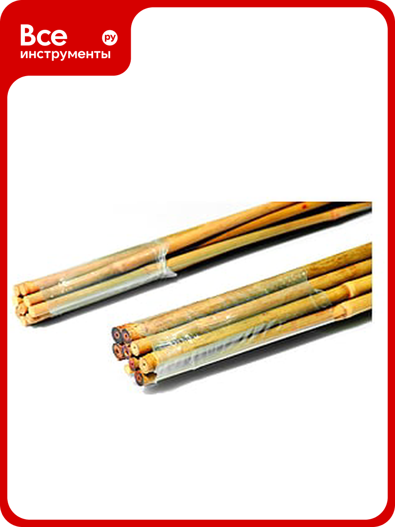 Бамбуковая поддержка GREEN APPLE GBS-10-180 для растений и цветов, неразборная конструкция, бежевый оттенок, пять штук