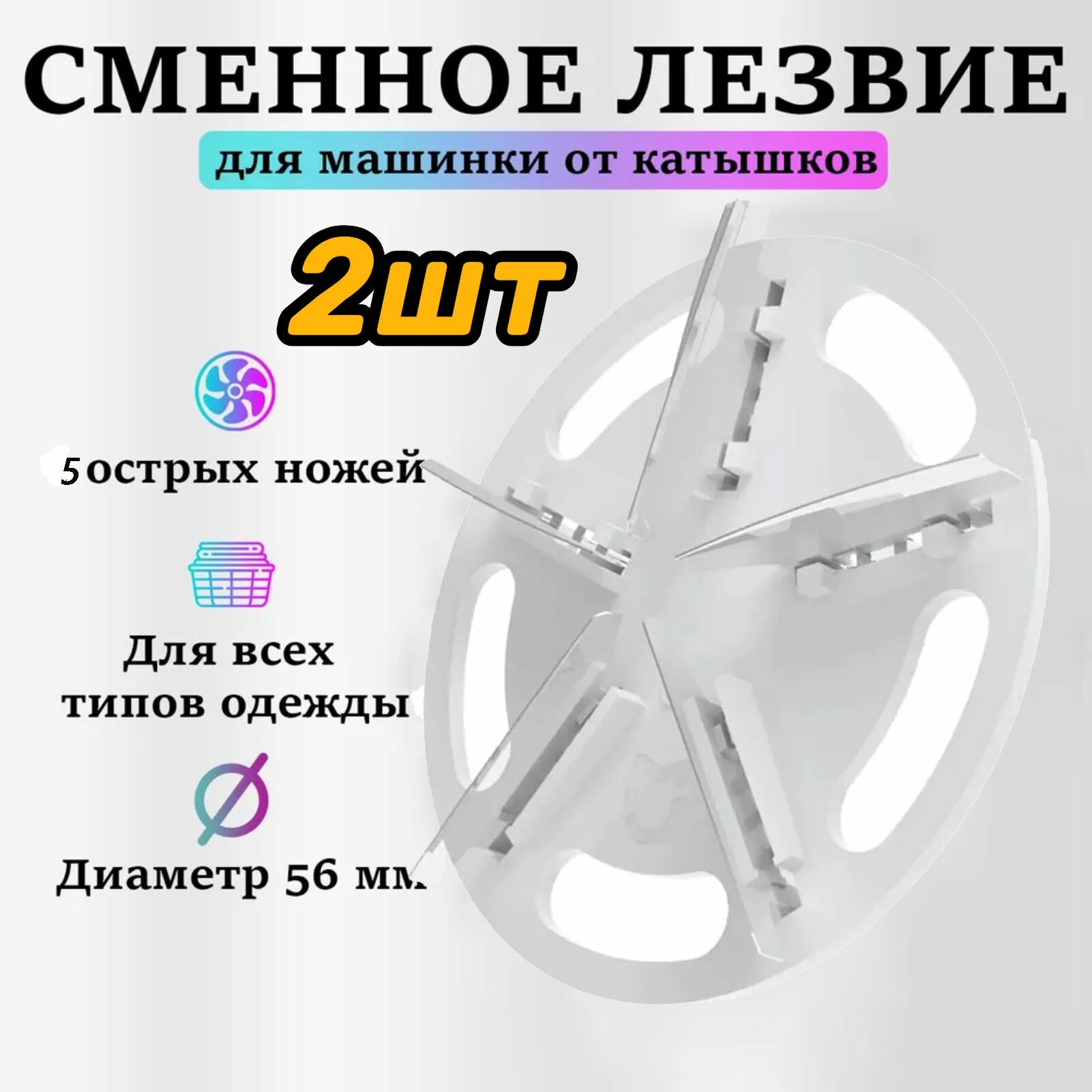 Лезвие для машинки от катышек Сменное лезвие для машинки для удаления катышков Xiaomi Mijia Hair Ball Trimmer,2шт
