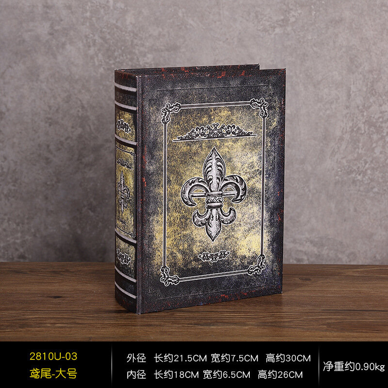 Имитация книги, модель книги для декора в кабинете, офисе, книжной полке, винтажная декоративная книга, реквизит для фотографии, ремесленная демонстрация