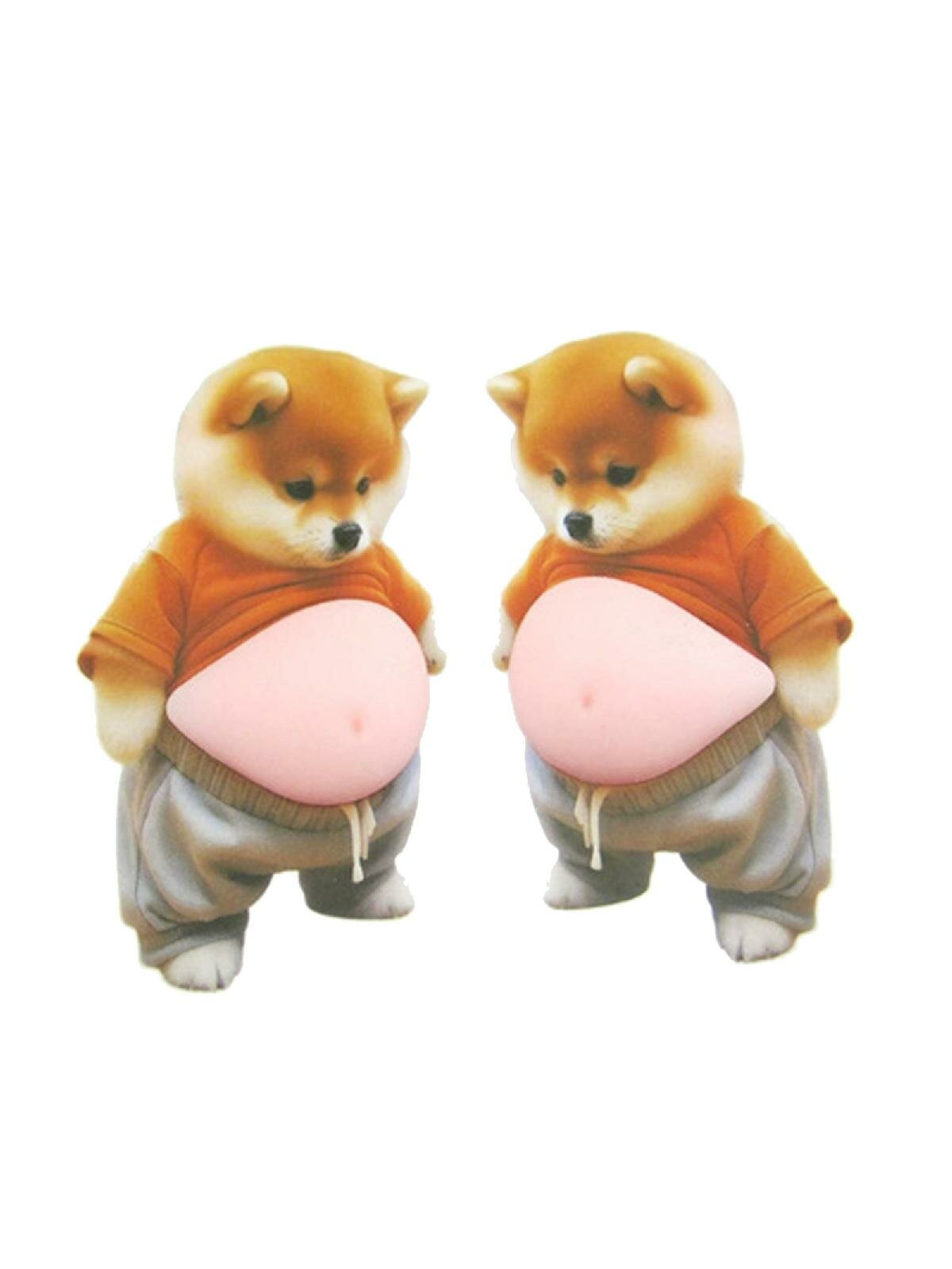 Клейкая наклейка для собаки Shiba Inu Squeeze Toy Забавная Непоседливая игрушка Новинки