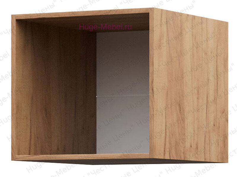 Корпус антресольного кухонного шкафа 400х460 (дуб крафт) Huge Mebel. Ширина 400 Высота 458. Кухонные шкафы Без фасада