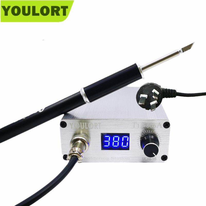 T12-606 A Silver ghost LED цифровая паяльная станция электронный паяльник сварочный инструмент 2024 Новая версия big