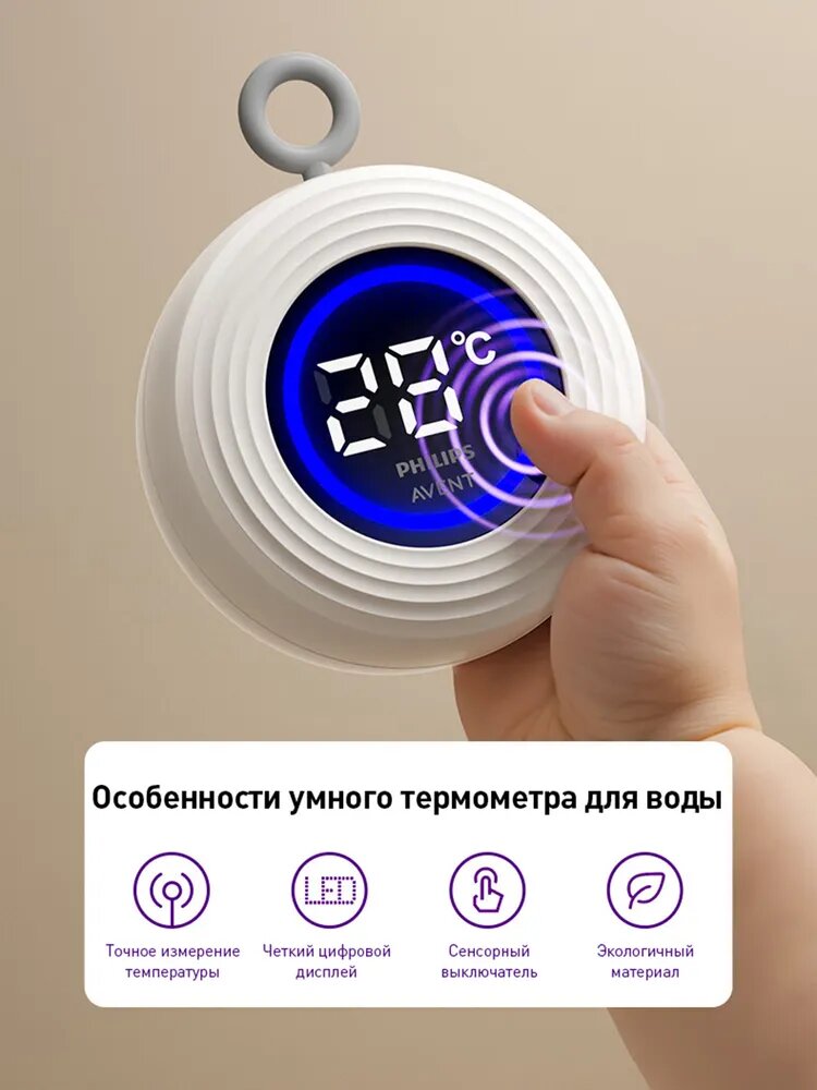 Термометр для воды детский Philips Avent / градусник для воды для новорожденных